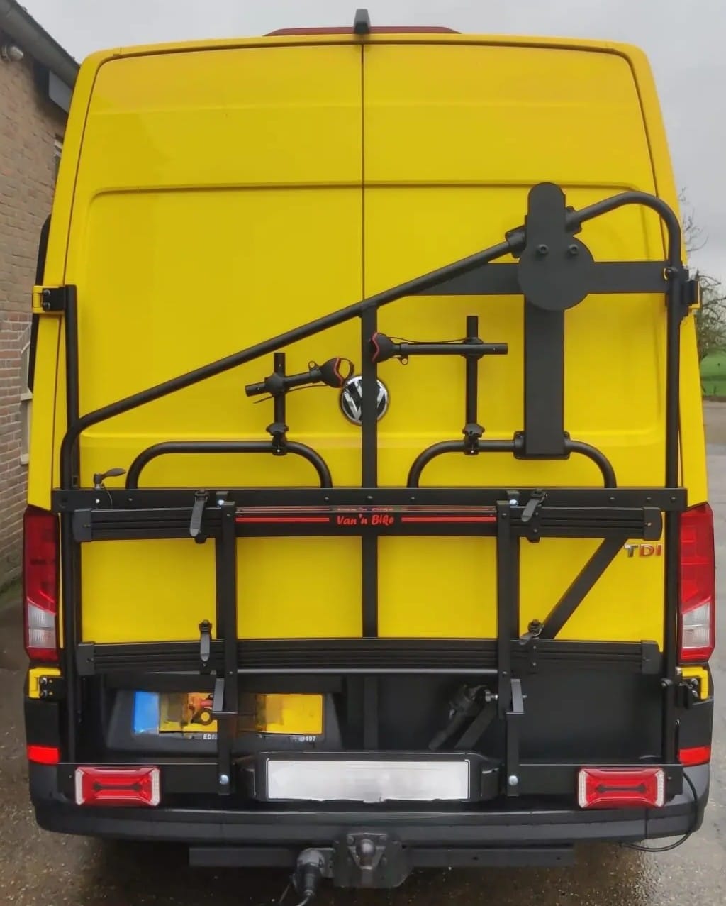 Van 'n Bike Spare wheel holder VW Crafter/MAN TGE | Van 'n Bike ...